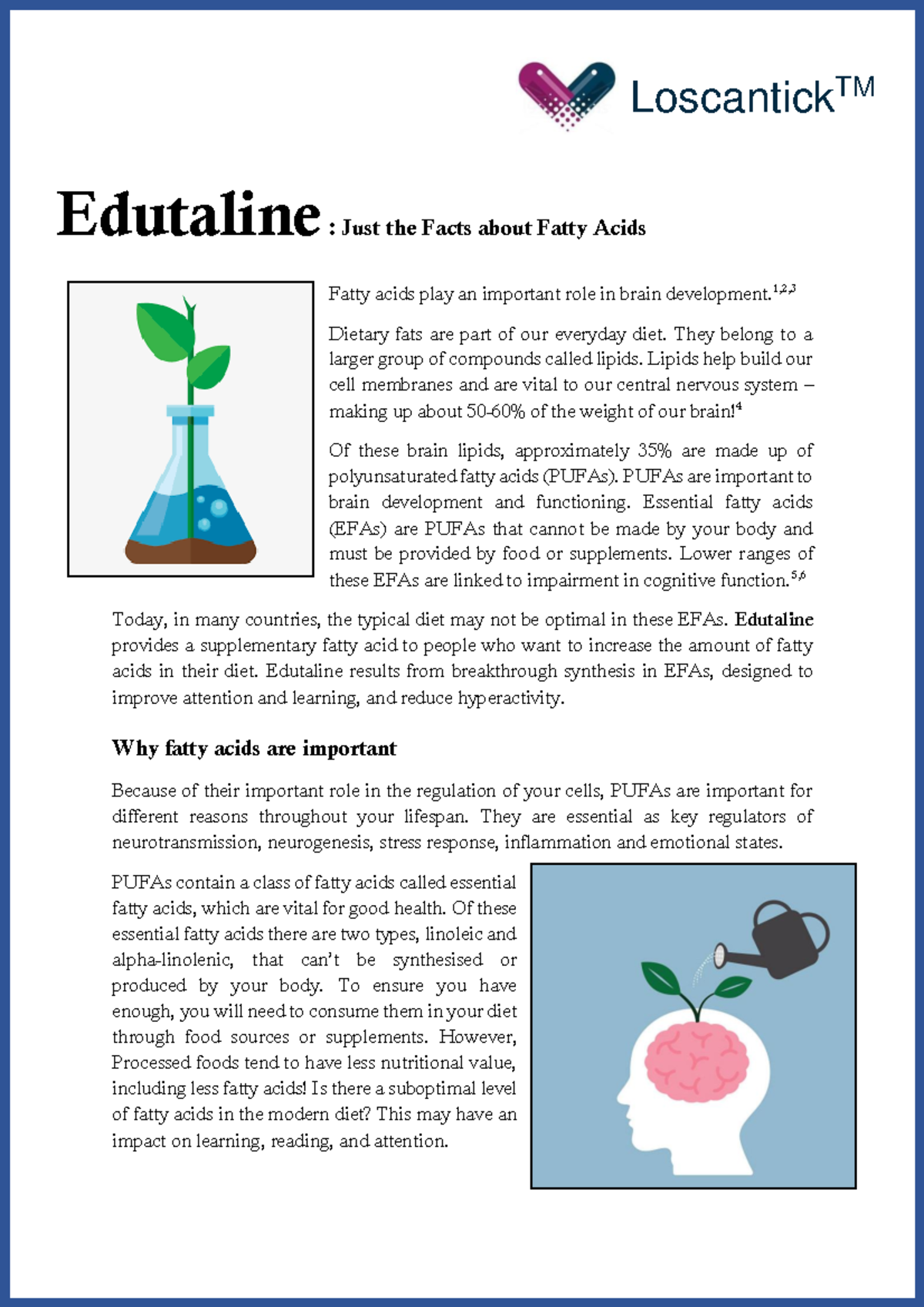 Edutaline 5Product Info - Loscantick TM Edutaline : Just the Facts ...