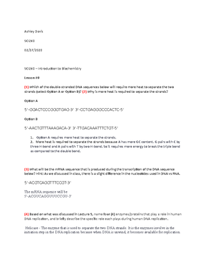 SCI260 lesson 4 - Notes - Ashley Davis 01-29- SCI Lesson 4 Cellular ...