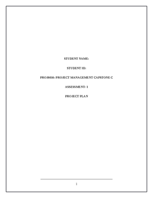 PROJ6016 Capstone Project Plan 4 Quality management techniques in large ...
