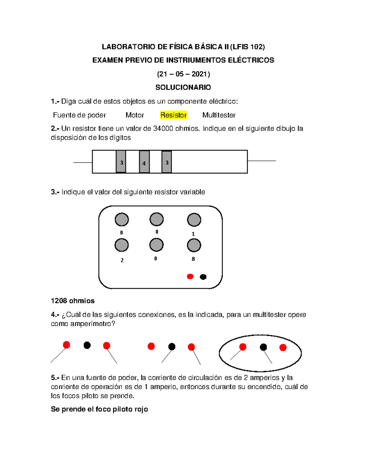 Solucionario Previo 9 Laboratorio De FÍsica BÁsica Ii Lfis 102