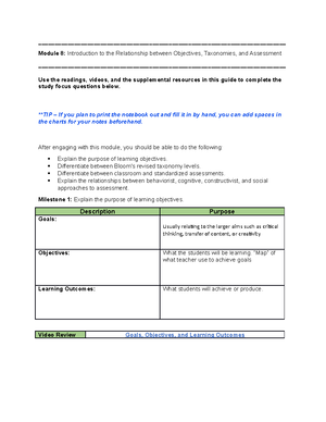 Interview - EDUC D097 - WGU - Studocu