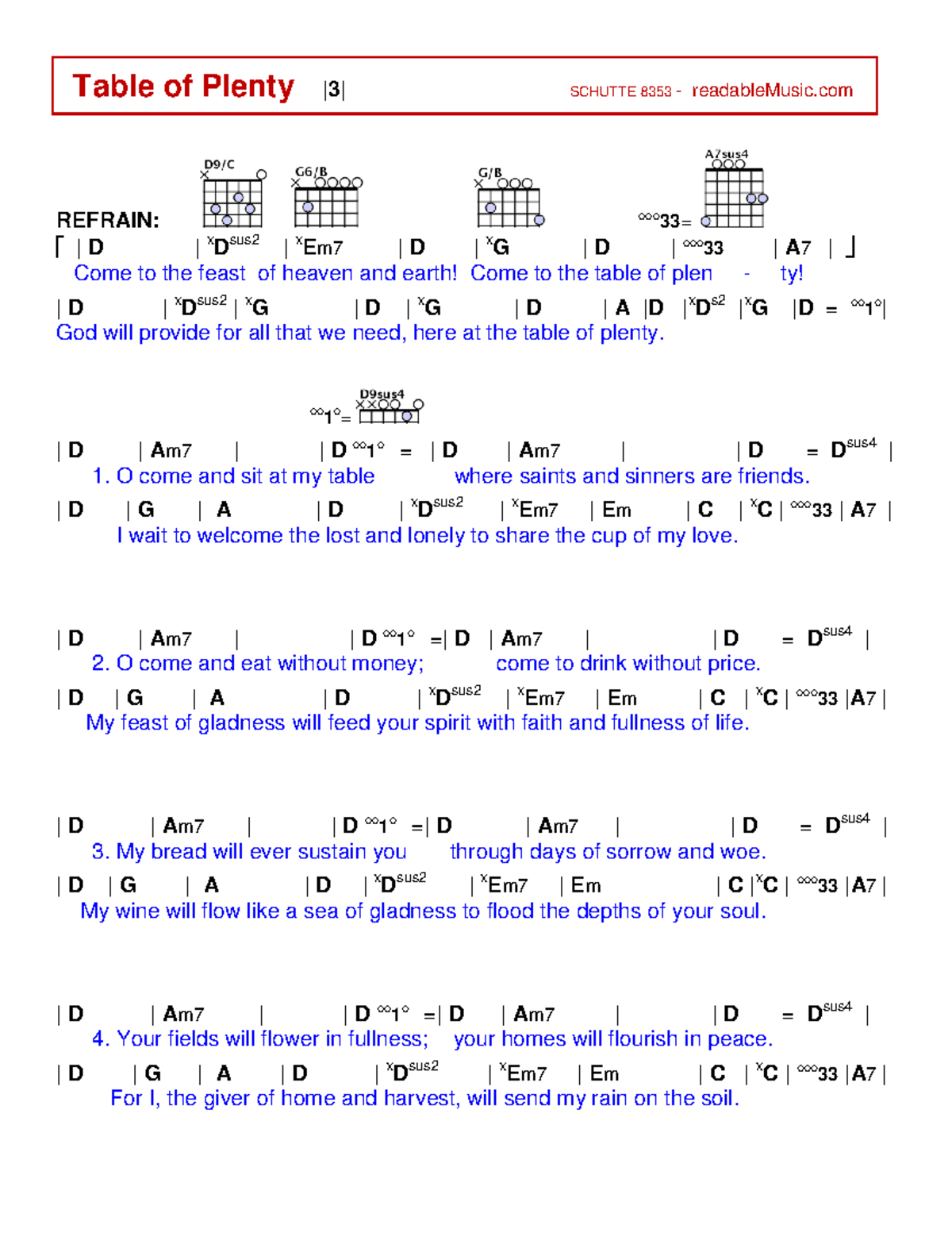 Table of plenty - rrrrrrrrrrrrrrrrrrr - Assignment and Thesis Writing ...