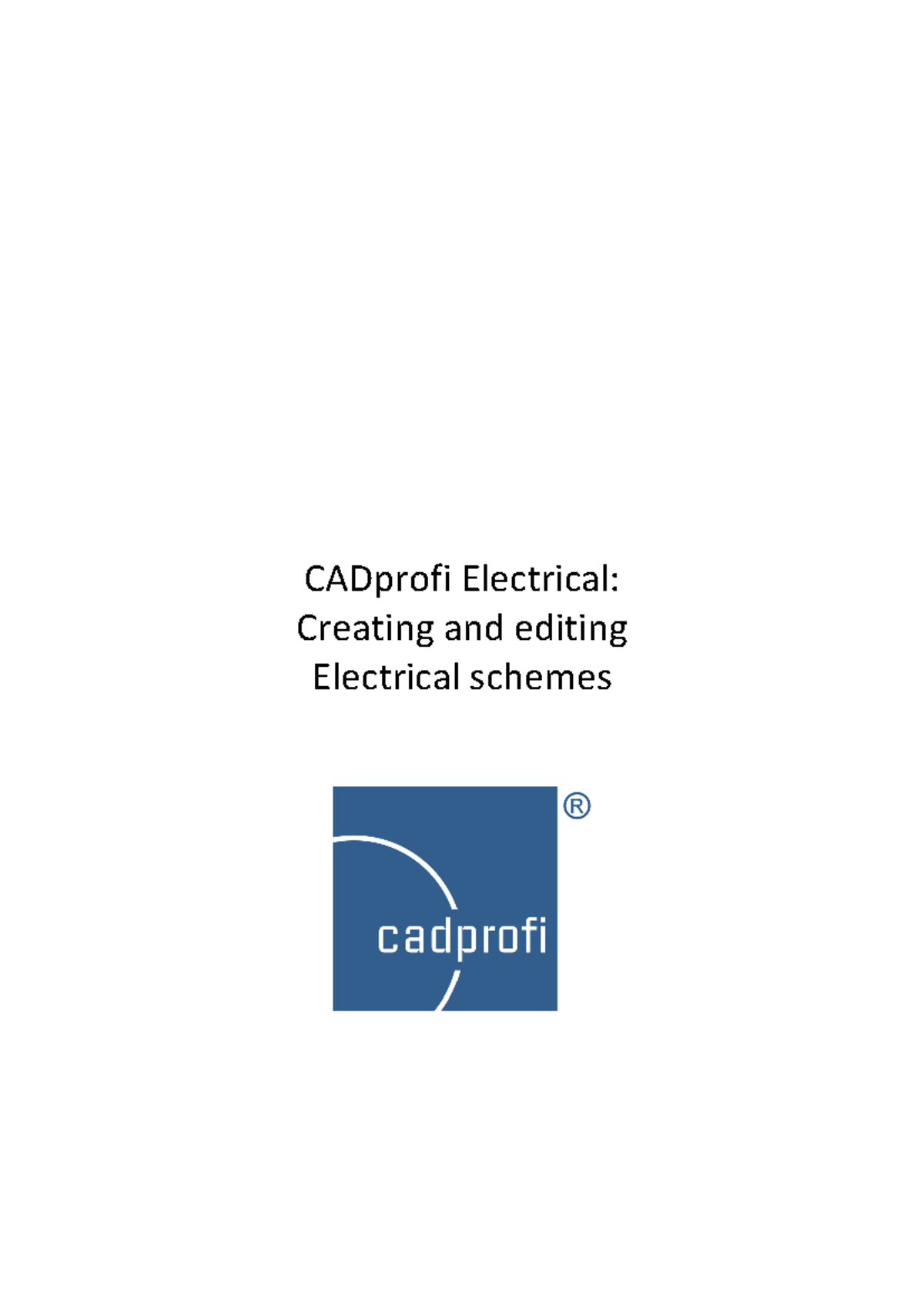 Tutorial electro scheme en - CADprofi Electrical: Creating and editing ...