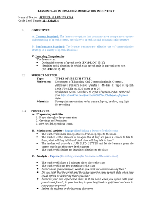 DLP Filipino 10 3nd cot - fil - GRADE 10 DAILY LESSON PLAN (Pang-araw ...