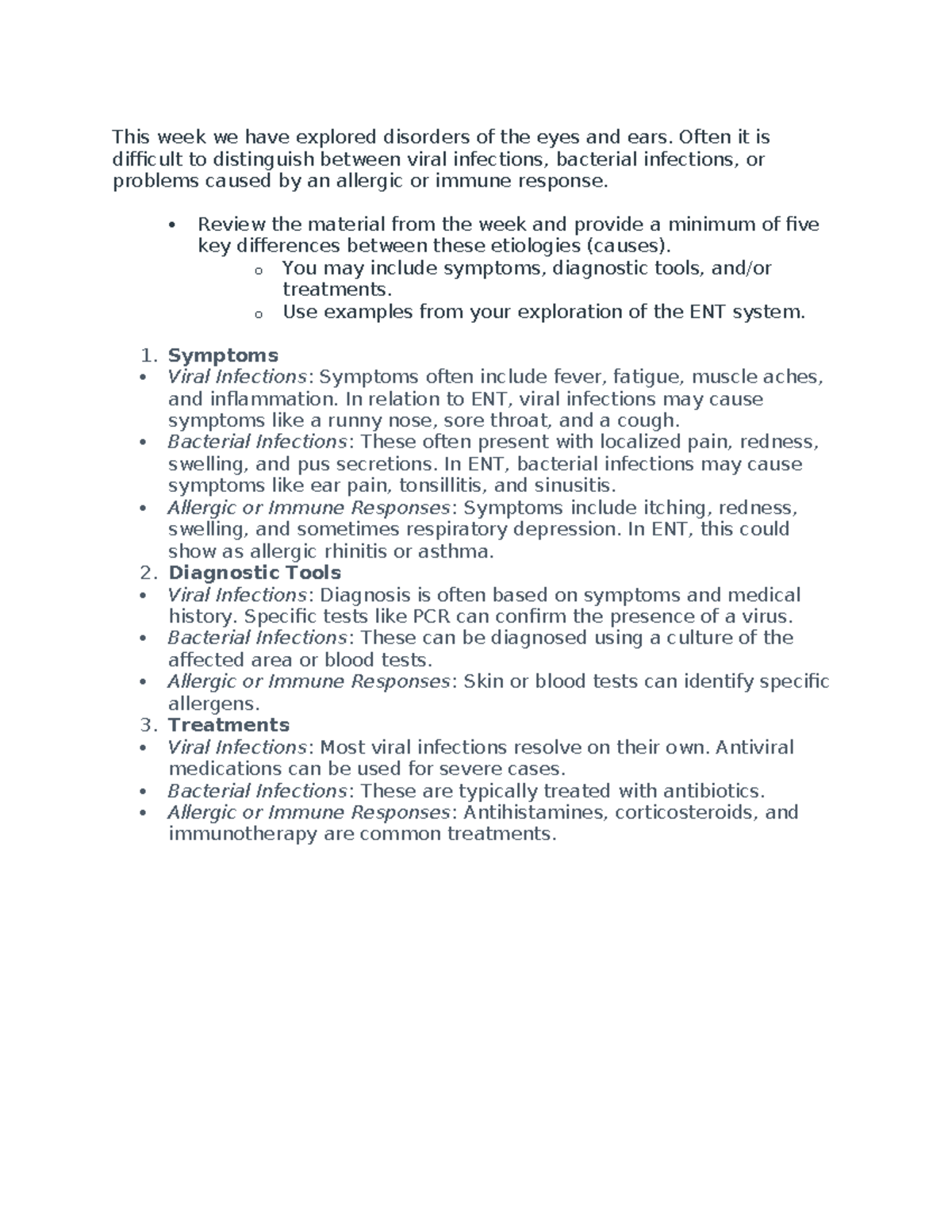 Pathophysiology Week 5 - This week we have explored disorders of the ...