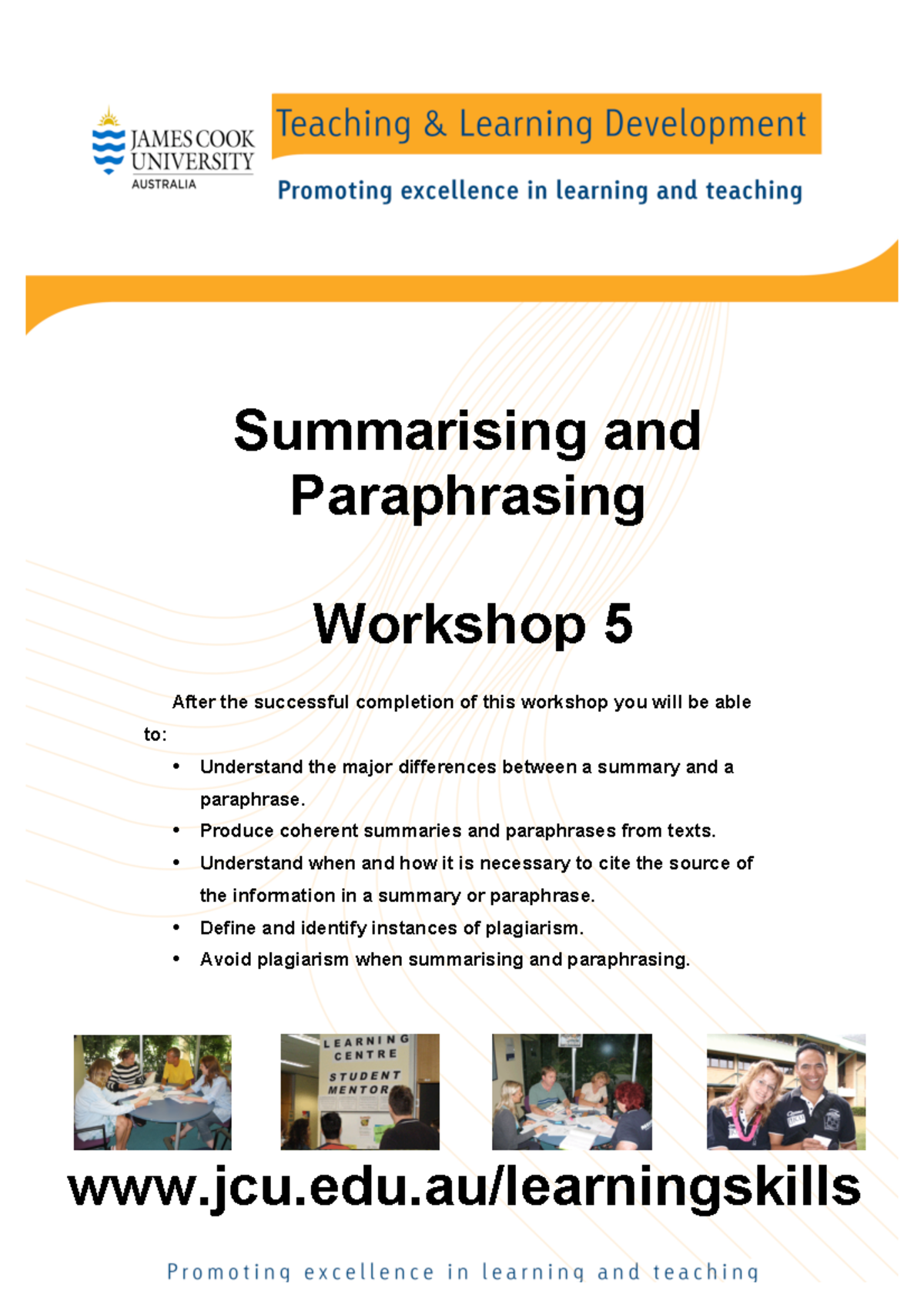 Summarising and Paraphrasing - Summarising and Paraphrasing Workshop 5 ...