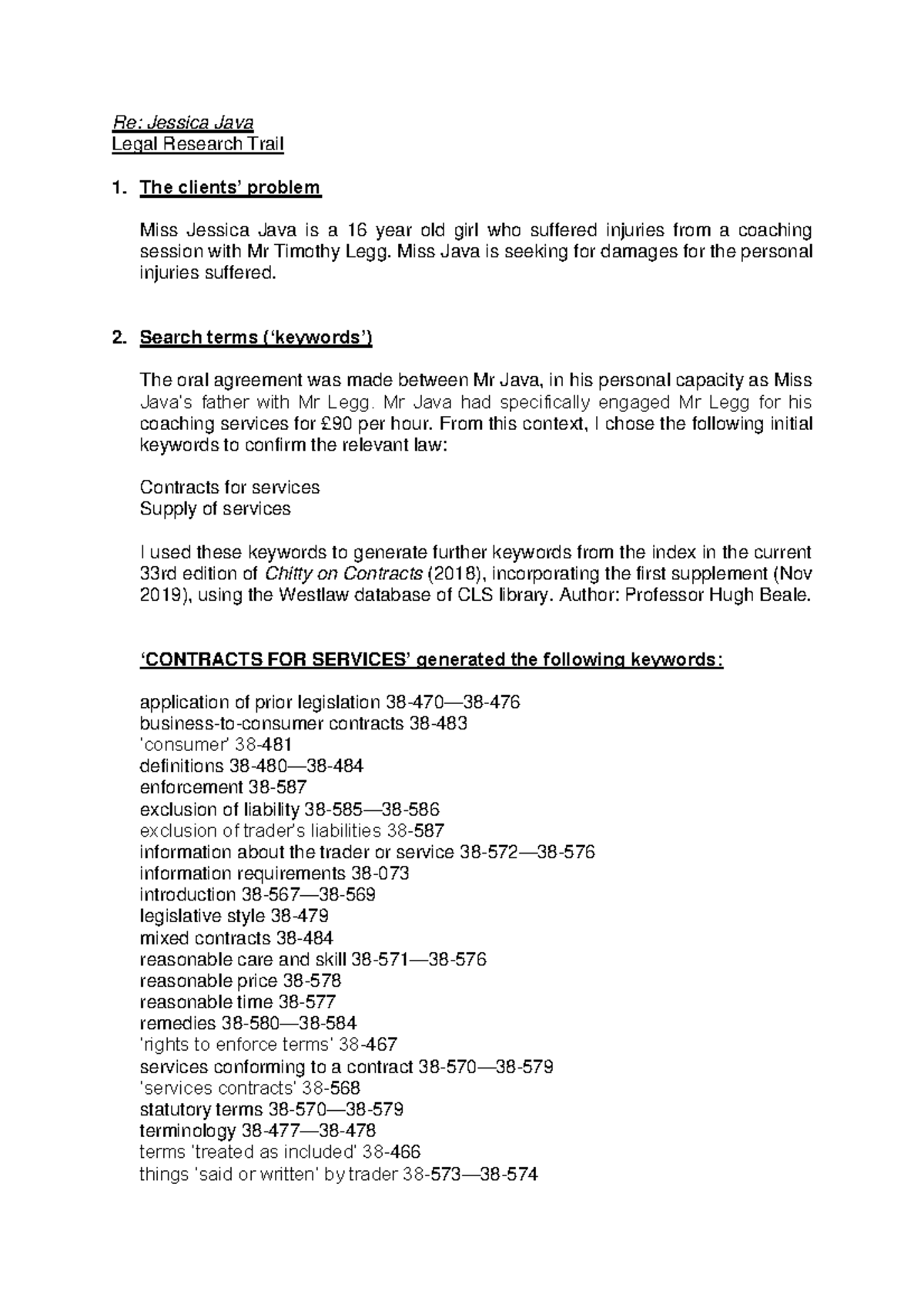 Re- Jessica Java - Legal Research Trail - Re: Jessica Java Legal ...