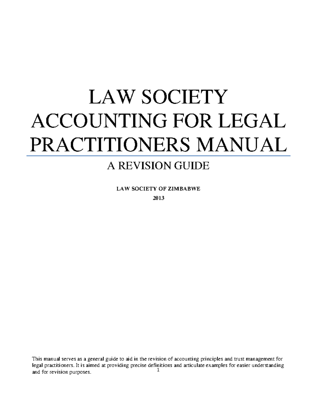 LAW Society Accounting FOR Legal Practitioners Manual-Accounts-Manual-J ...