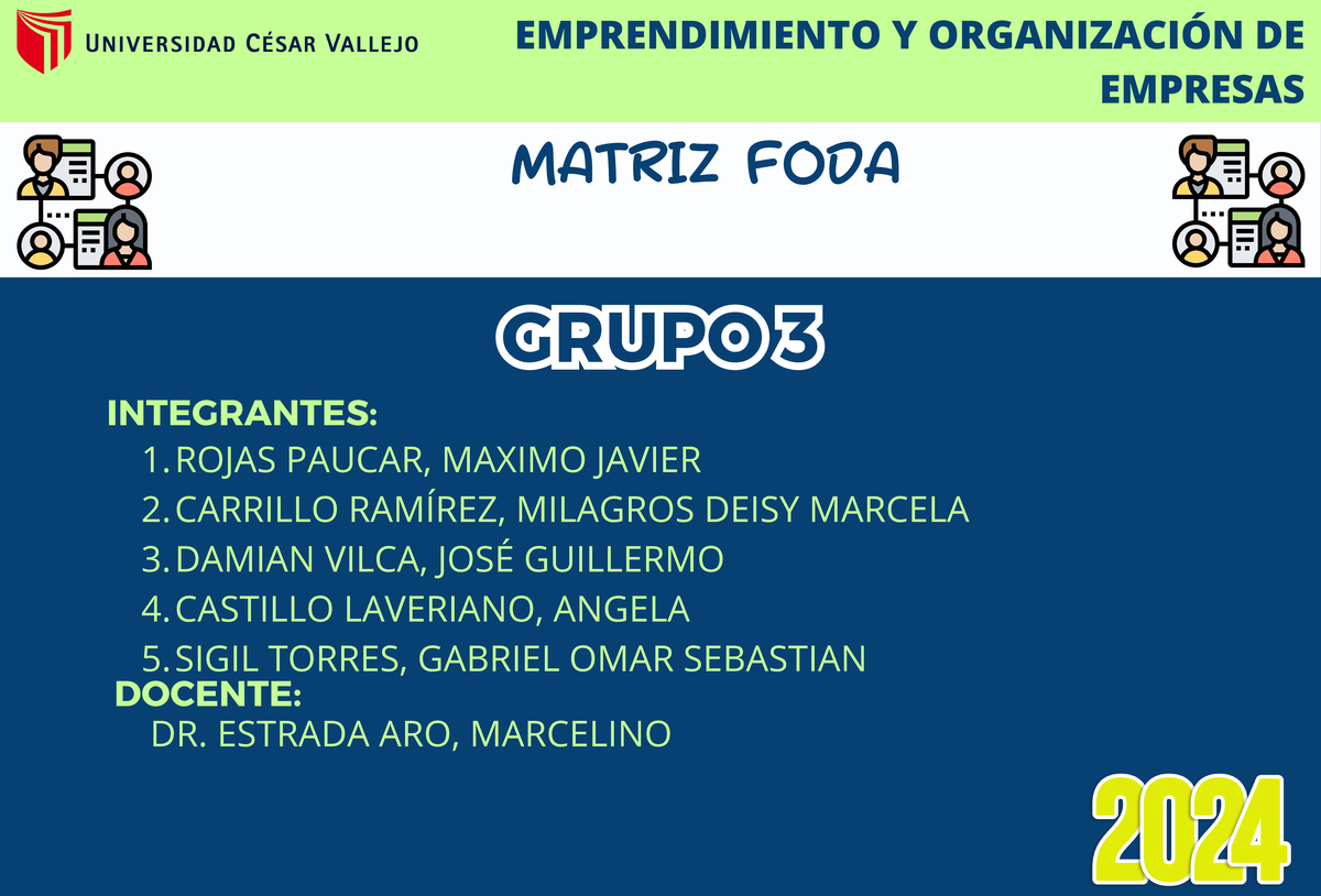 Matriz FODA Grupo 3 - Resumen Fundamentos de gestión de organizaciones ...