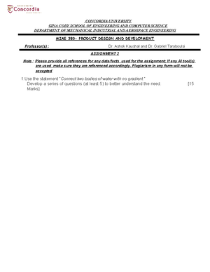 MIAE 380 Course Outline-In Class - CONCORDIA UNIVERSITY GINA CODY ...