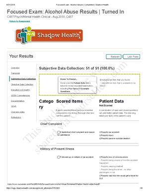 Perfusion Concept Map Nursing Fundamentals - Focused assessments ...