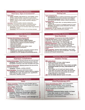PED 9 - PED 9 - PEDIATRIC NURSING Preterm Infants Preterm Infant: Infant born alive before the ...