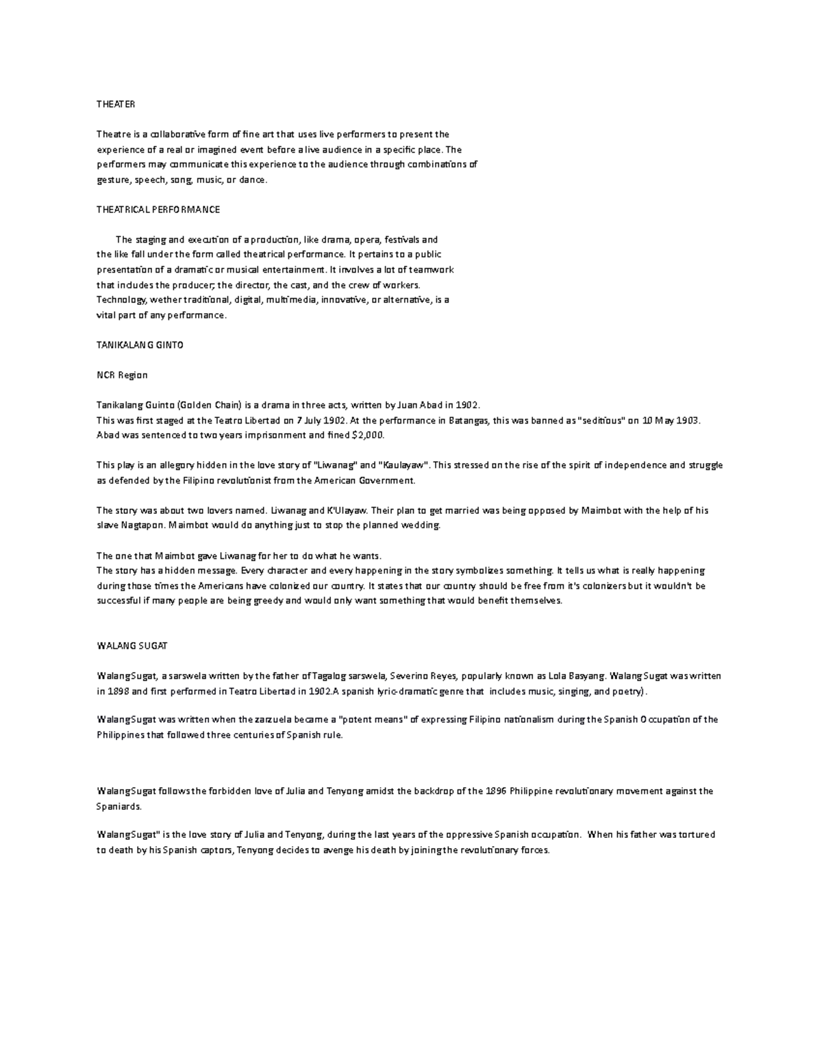 Theater-WPS Office - Hope these helps students a lot - THEATER Theatre ...