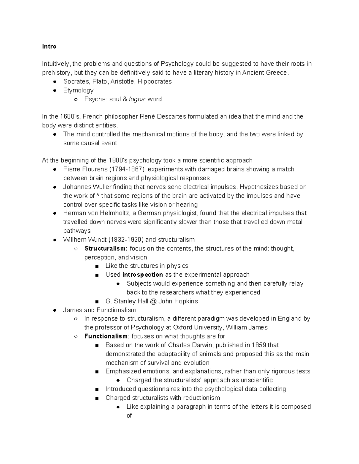 Copy Of Psych 1x03 Module Notes Intro Intuitively The Problems And Questions Of Psychology
