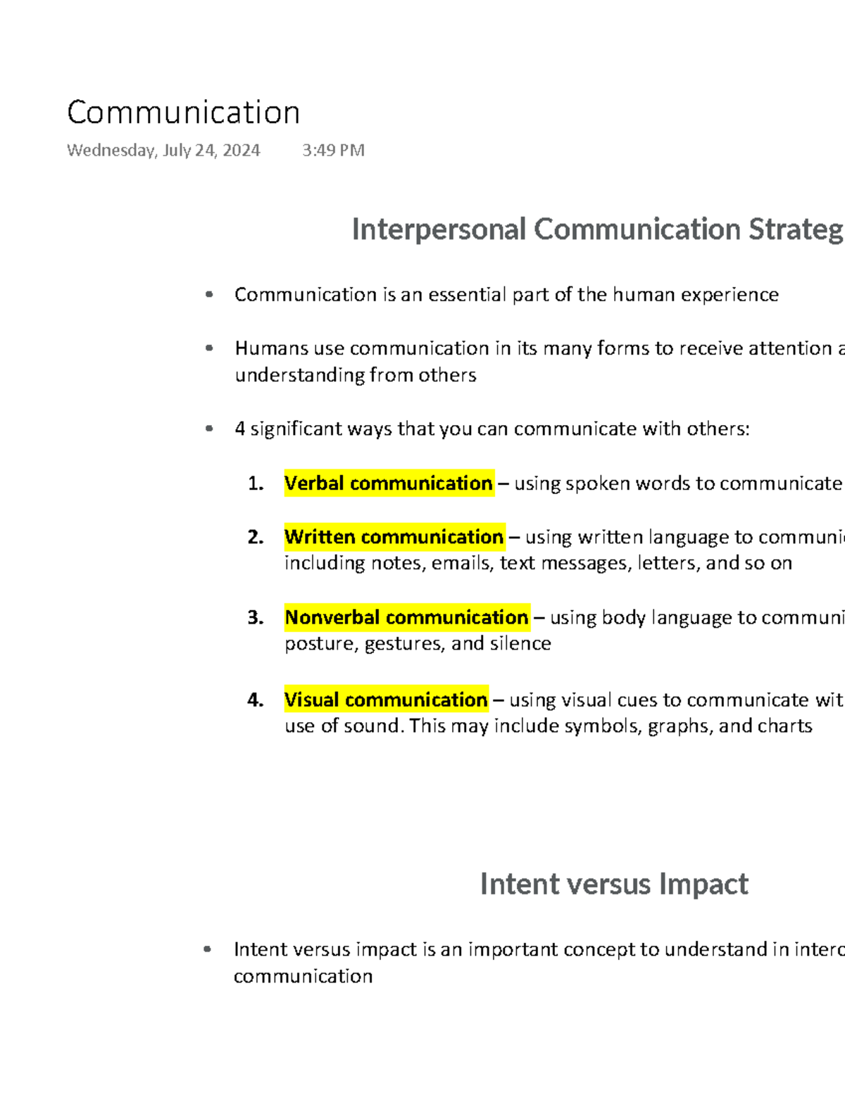 Module 4 Communication - Interpersonal Communication Strategi ...