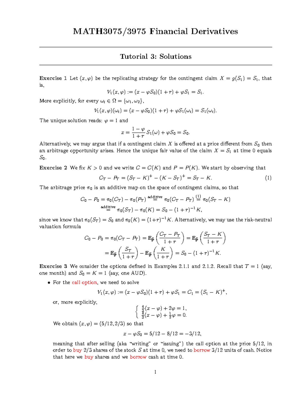 MATH 3075 3975 s3-1 - Practice materials - MATH3075/3975 Financial ...