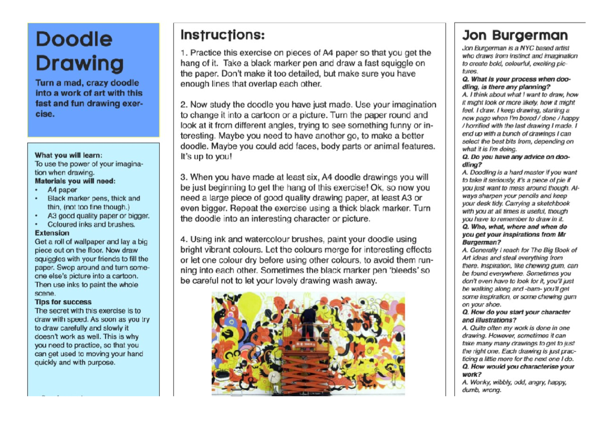 Drawing Project Yr8 - idek what this is im jus tryna read a book - Studocu