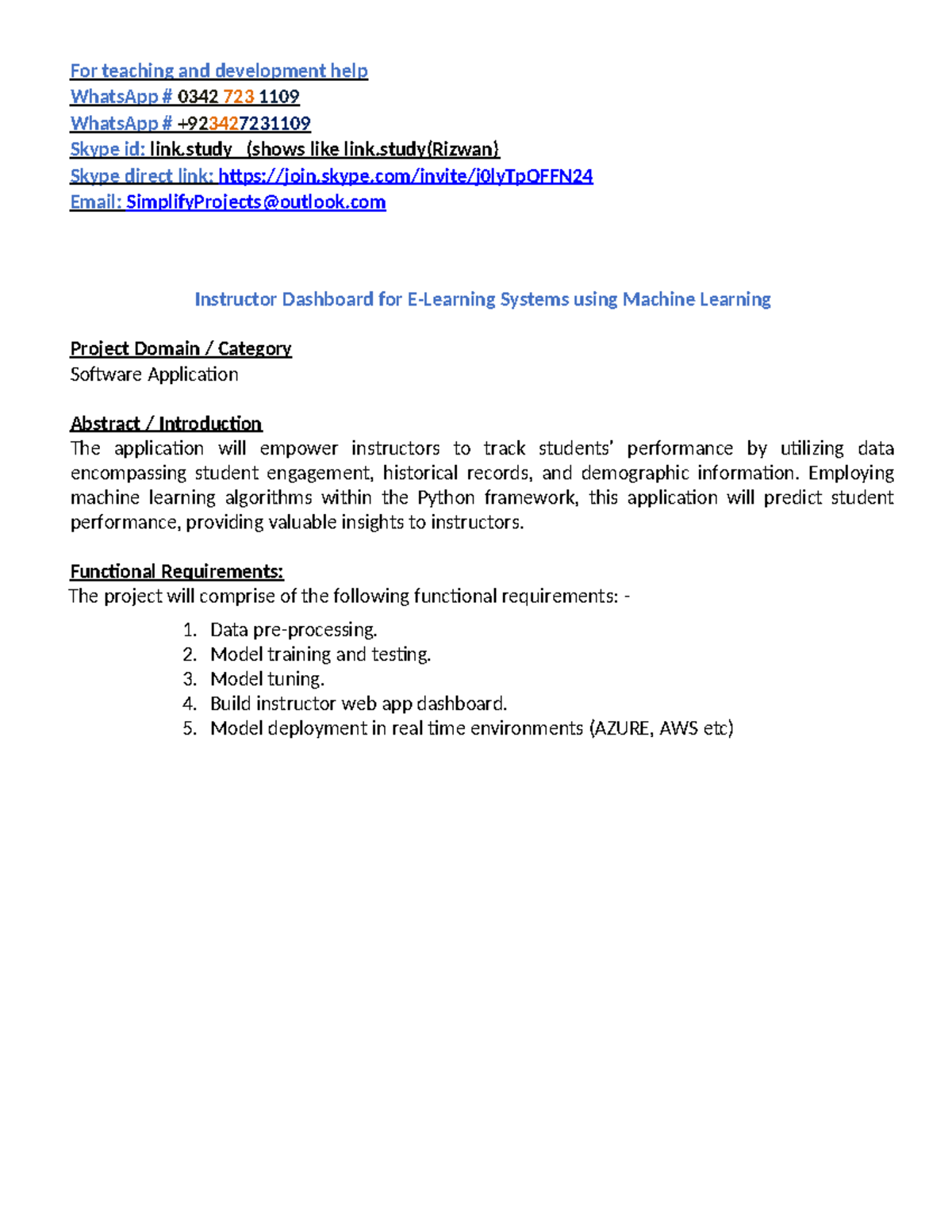 Instructor Dashboard for E-Learning Systems using Machine Learning ...