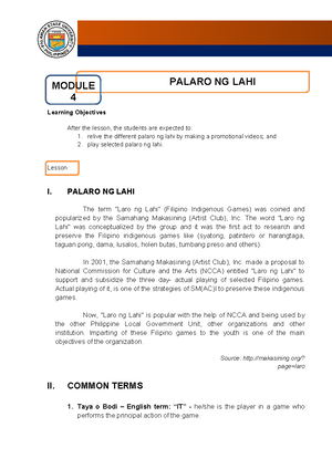 Pathfit 4 Module 3 - Summary ELementary Education - PATHFIT 4 ...