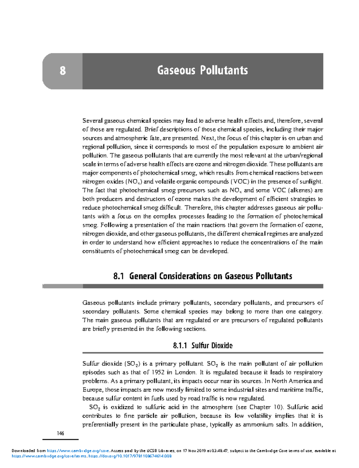 Gaseous-pollutants-2019 - 8 Gaseous Pollutants Several gaseous chemical ...