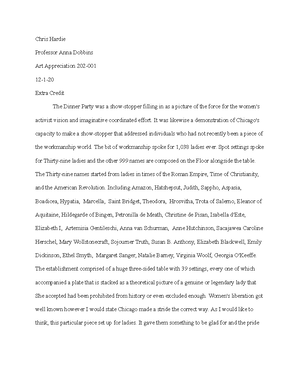 Sarah Henault - Art Appreciation Module 2 Discussion Objectivity - Do ...