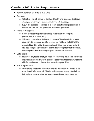 Prelab assignments - Helpful Practice - pg. 1 Handout: Writing a Pre ...