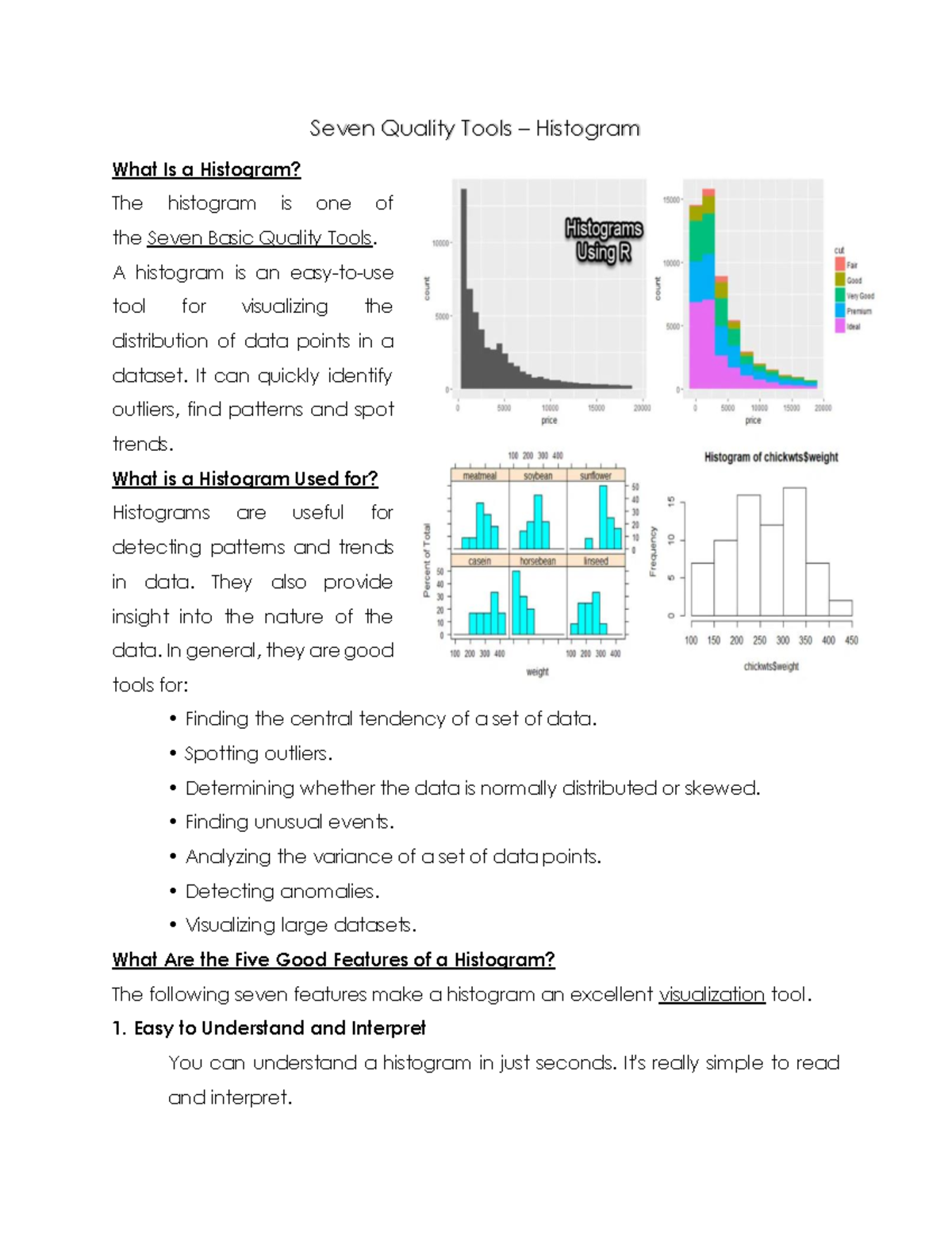 Histogram Control Pareto Report - Seven Quality Tools – Histogram What ...