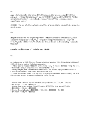 Watson - Assignments - Accounting Principles - Studocu