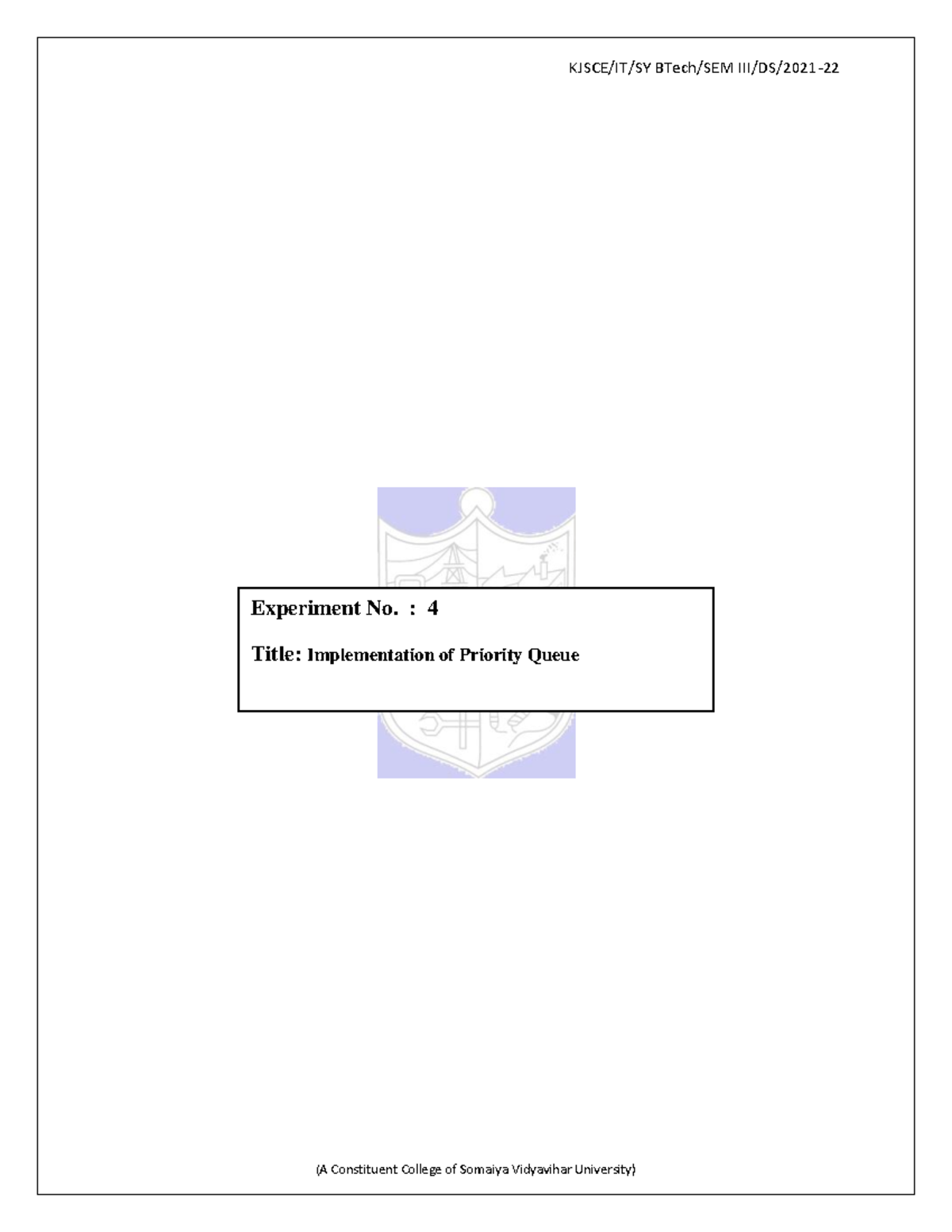 1601042001 3 Dhruv DS Expt 4 - Experiment No. : 4 Title: Implementation ...