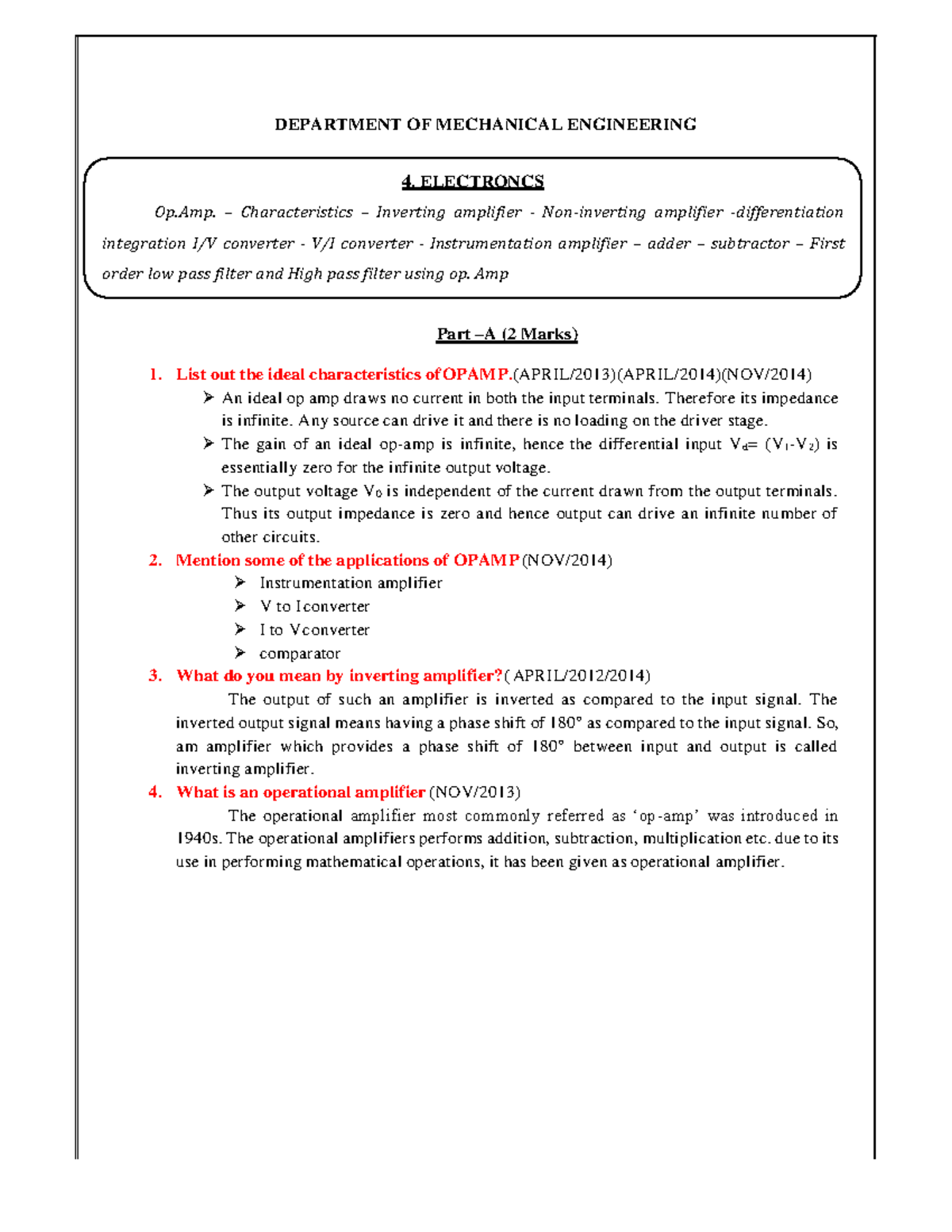 EEE(U4) - Electrical and Electronics Engineering Lecture Notes ...