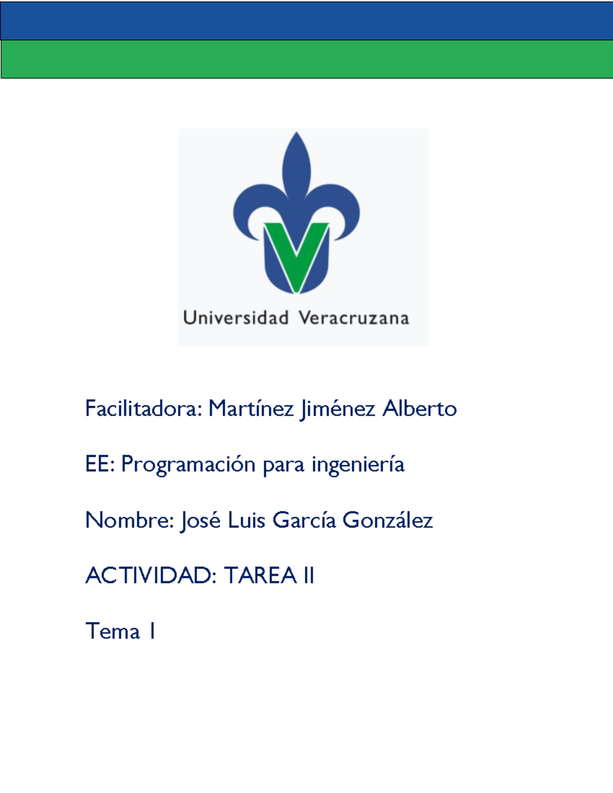 Tarea 2 - ejemplos de programa en matlab - Programación Estructurada - Facilitadora: Martínez ...