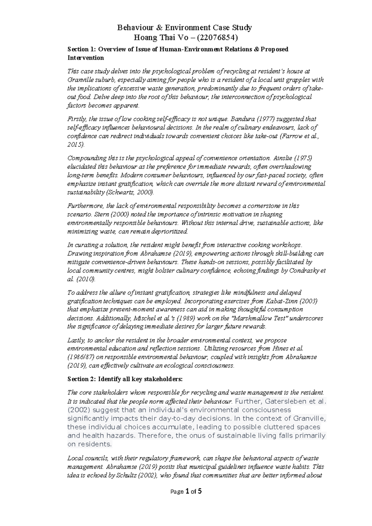 Case Study Submission Template - Hoang Thai Vo – (22076854) Section 1 ...