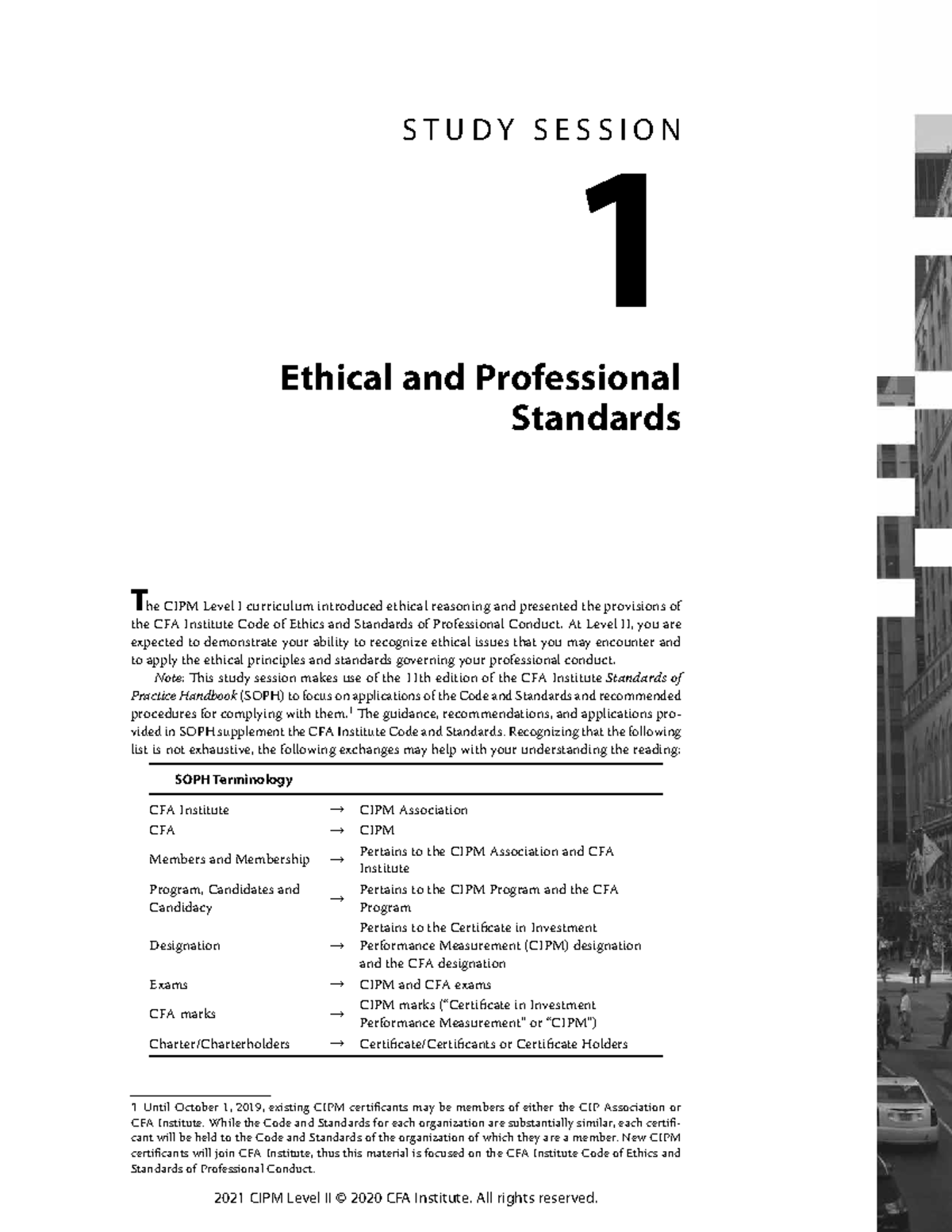 2021 cipm l2 study sessions - Ethical and Professional Standards The ...