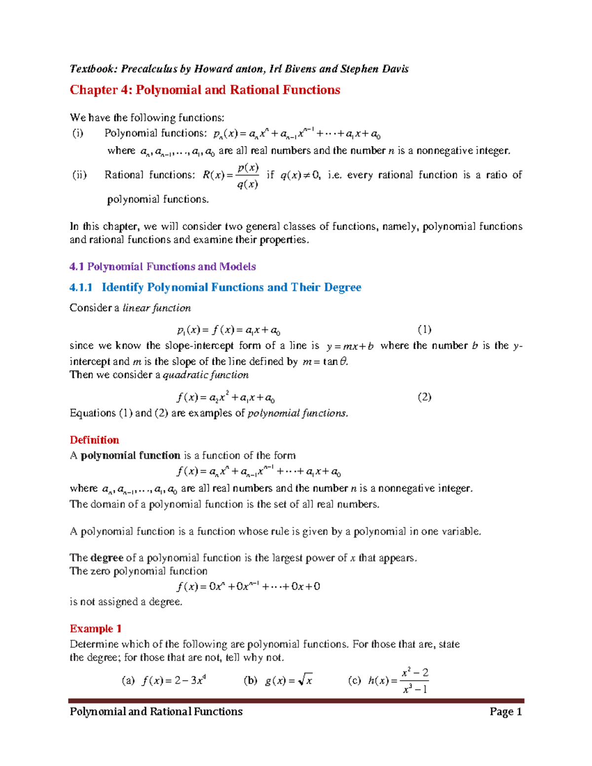 MAT116, ch 4 - these are notes of Fua sir - Textbook: Precalculus by ...
