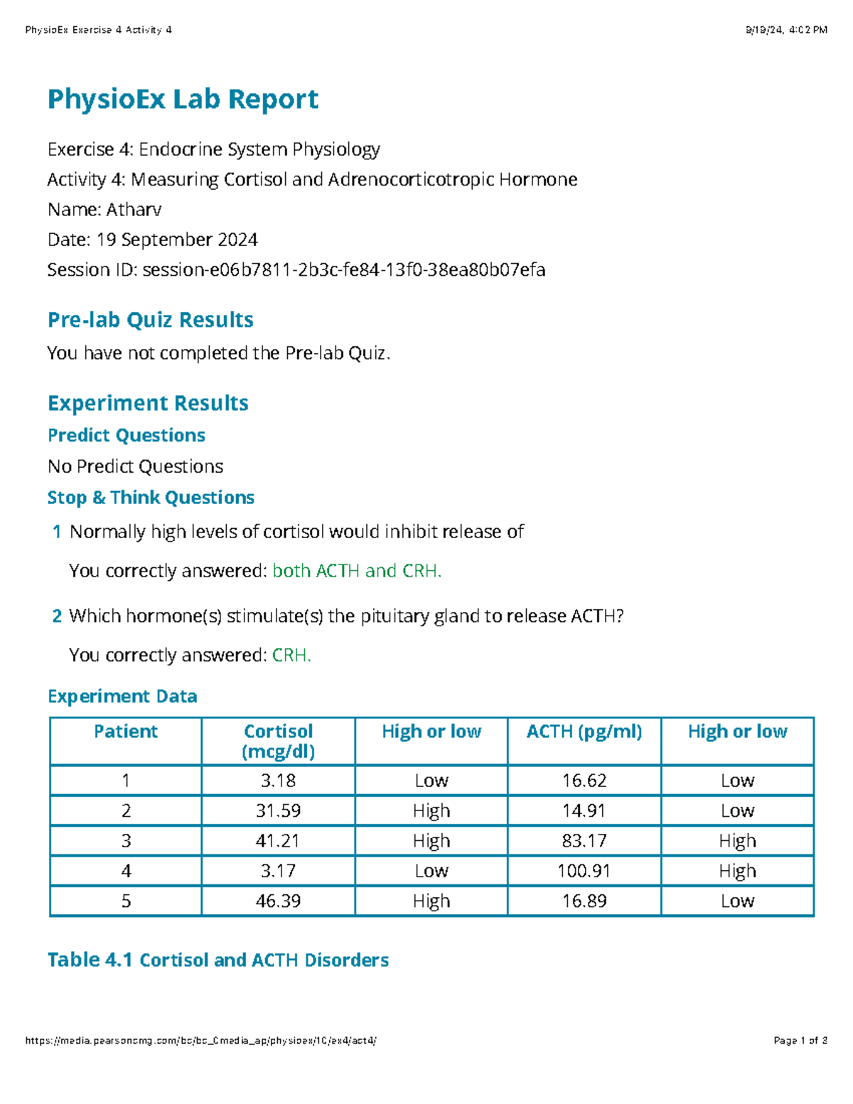 Physio Ex Exercise 4 Activity 4 - pearsoncmg/bc/bc_0media_ap/physioex ...