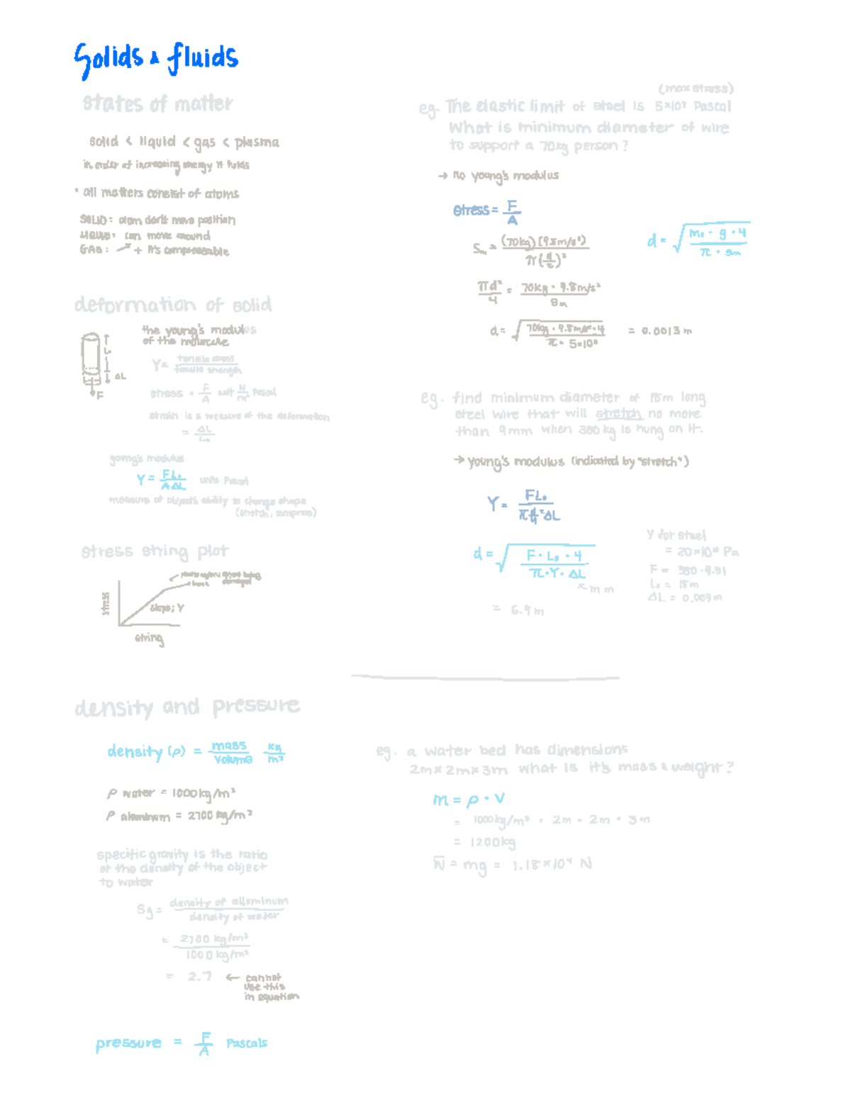 PHYS102A: Solids and Fluids - Prof. Alex Van Netten - Solids fluids ...