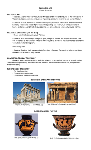 ART APP Prelim L1 - Art Appreciation Art Appreciation is a three-unit ...