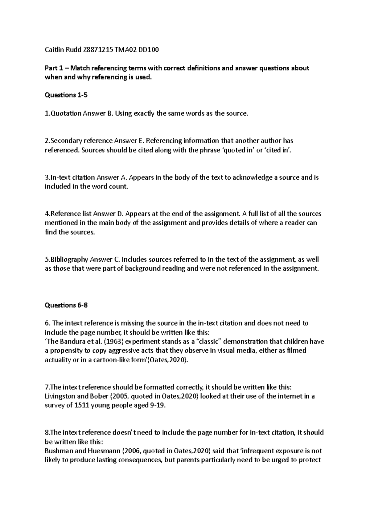 Caitlin Rudd Z8871215 TMA02 DD100 - Caitlin Rudd Z8871215 TMA02 DD Part ...