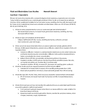 Endocrine Case Study 2 - Ramirez was admitted to the hospital for wrist ...
