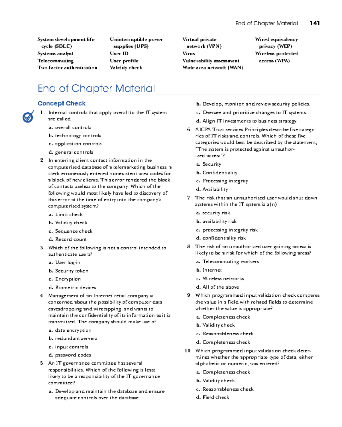 AIS Book-36 - Accounting Info Systems 1 - End of Chapter Material 141 ...