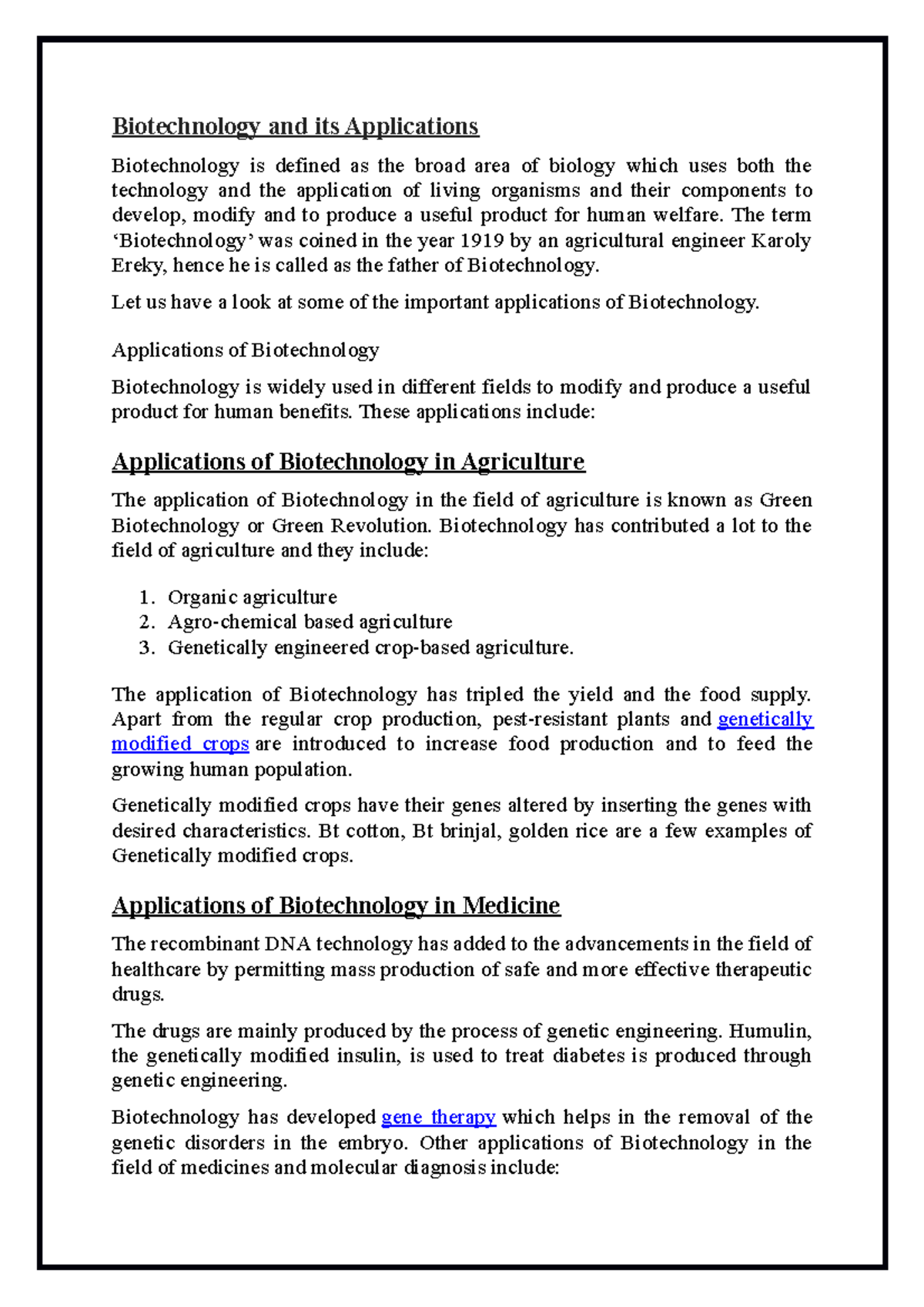 Biotechnology and its Applications - Biotechnology and its Applications ...