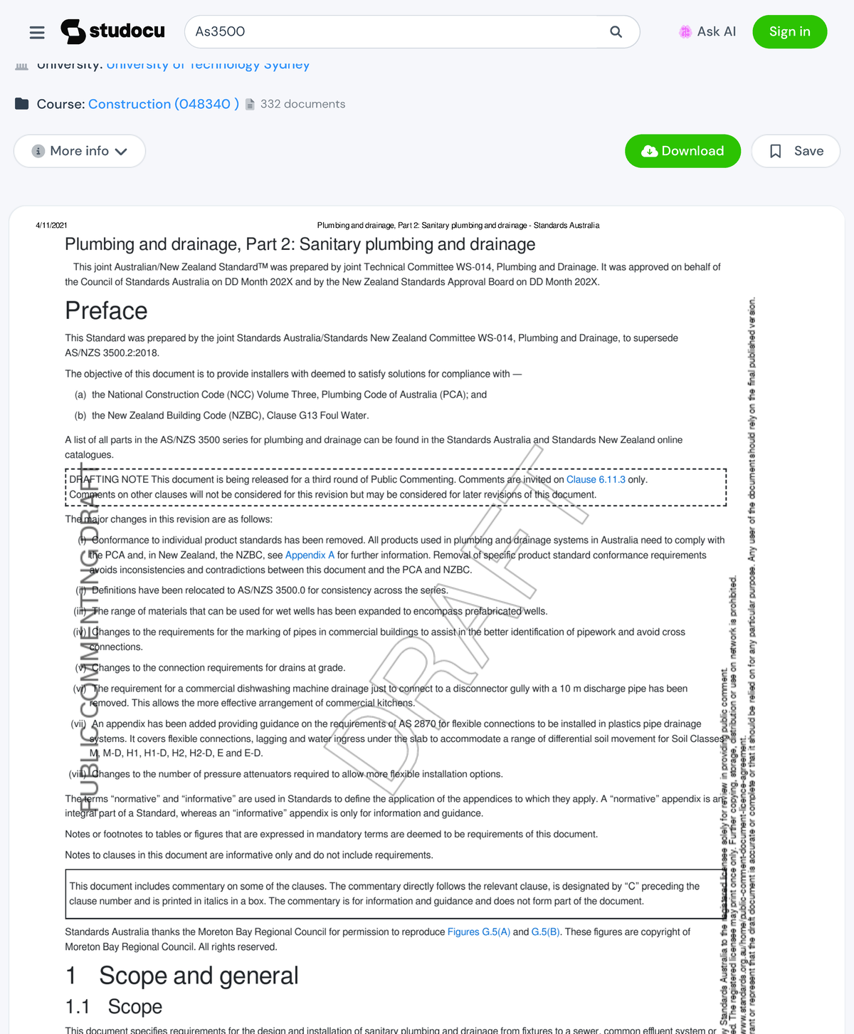 DR AS NZS 3500.2 2021 Public Comment third round… - 4 /1 1 / 2021 Plumbing and drainage, Part 2 ...