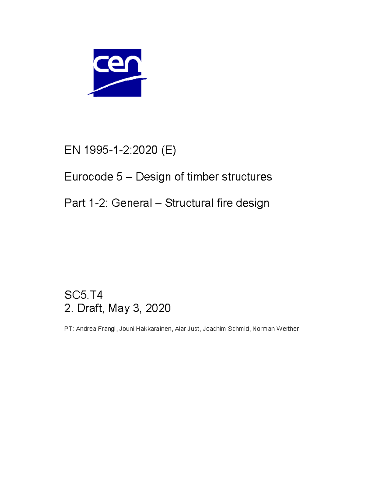 Eurocode Fire Design - code - Eurocode 5 ñ Design of timber structures ...