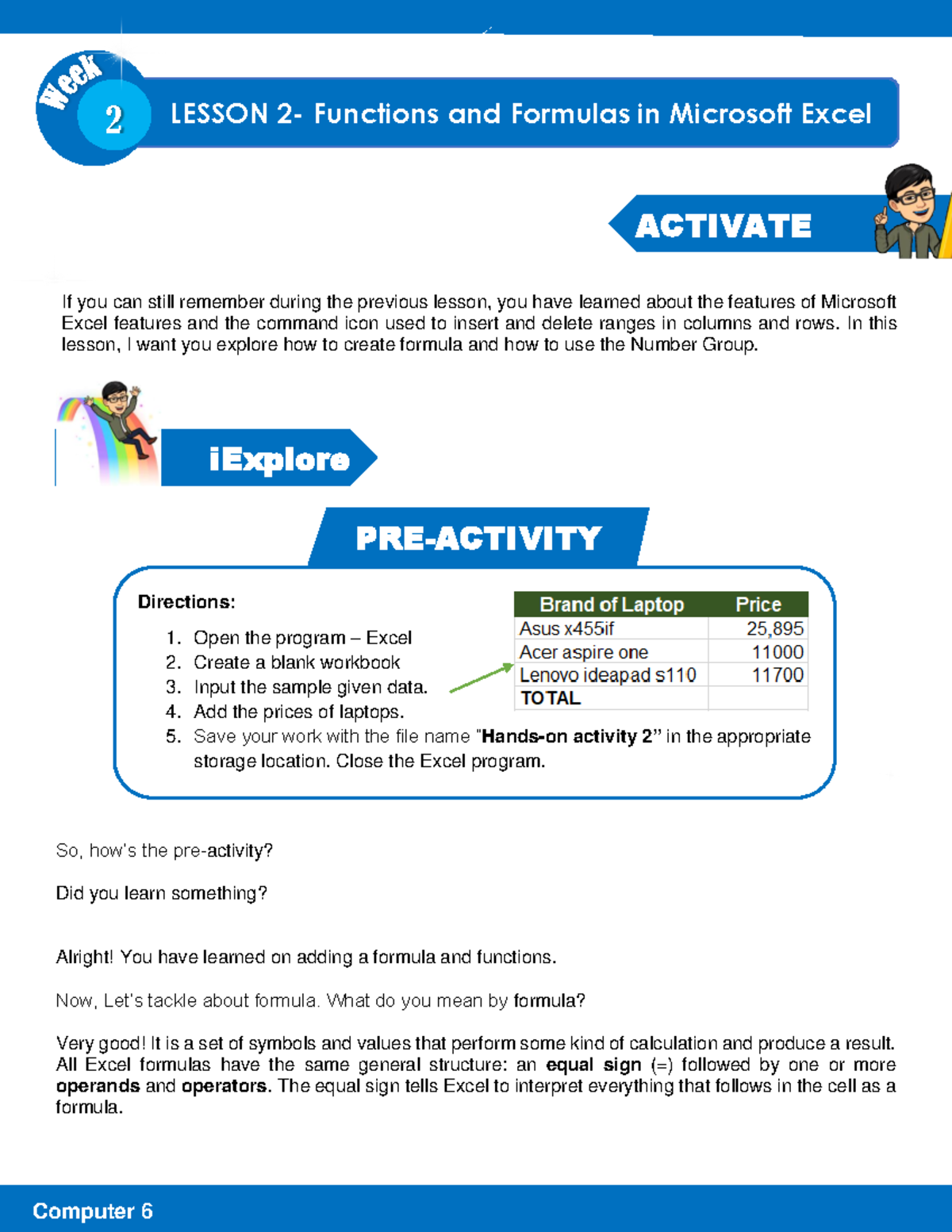 Q4 computer 4 week2 study guide - ####### So, how’s the pre-activity ...