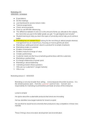MARK 101 Tutorial 4 Exercise sheet - Tutorial 4: TOWS Analysis & Positioning Exercise Sheet TOWS ...