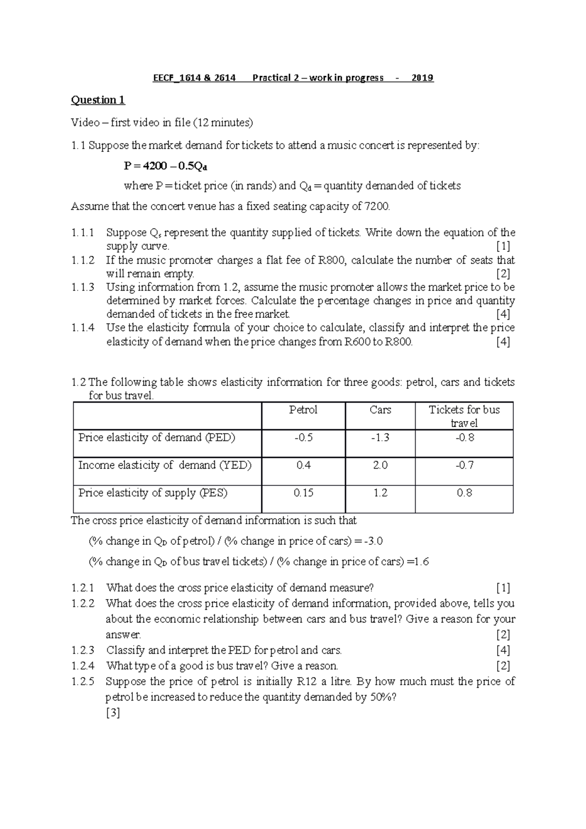 Practical 2 questions(1)-1 - EECF_1614 & 2614 Practical 2 – work in progress - 2019 Question ...