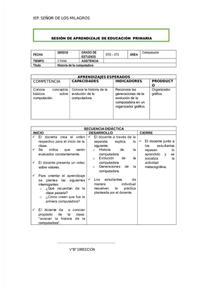 PLAN Anual EPT 1° SEC 2024 - PLANIFICACIÓN CURRICULAR ANUAL DE EPT 2024 I. DATOS INFORMATIVOS: 1 ...
