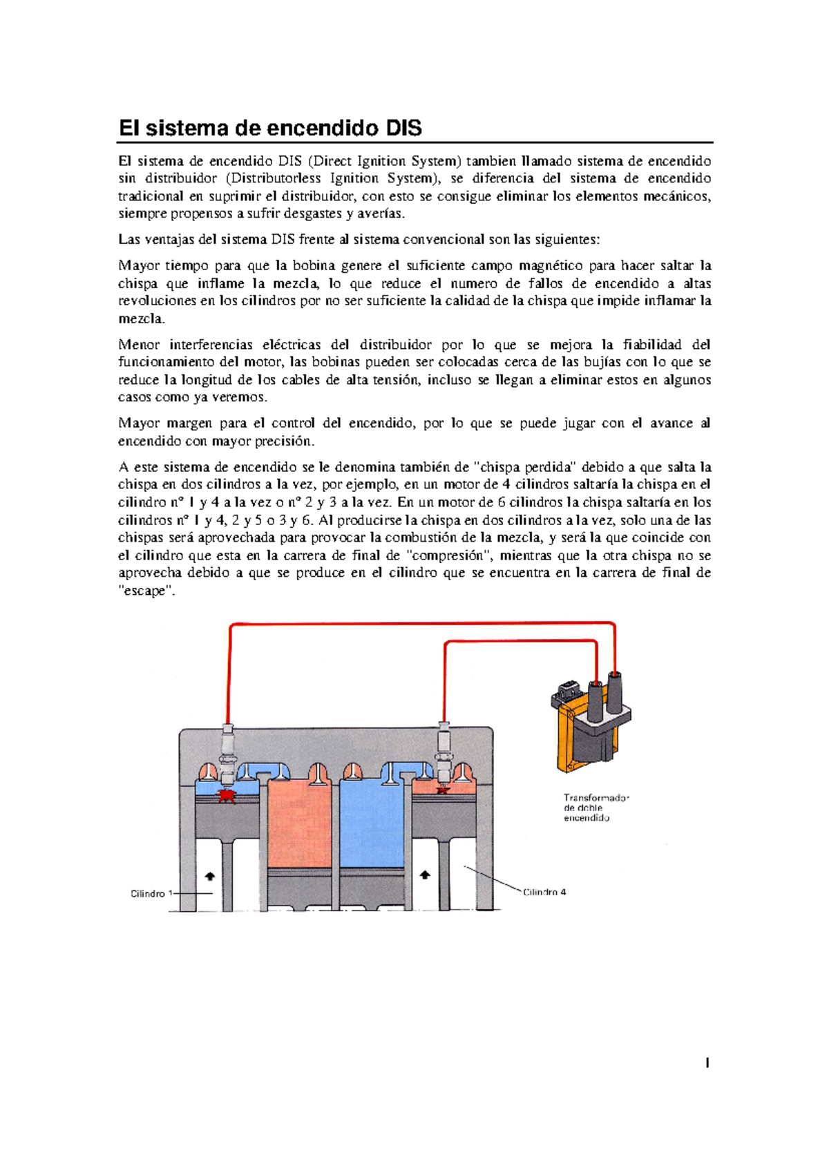 Encendido DIS - mecanica - El sistema de encendido DIS El sistema de ...
