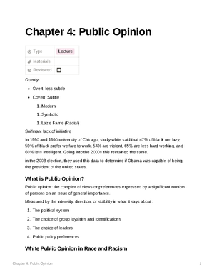 Chapter 3 Political Socialization Culture - Chapter 3: Political ...