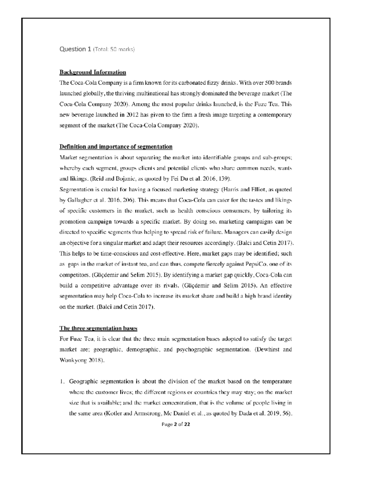 Individual Assignment Sample 2 - 313826 - Studocu